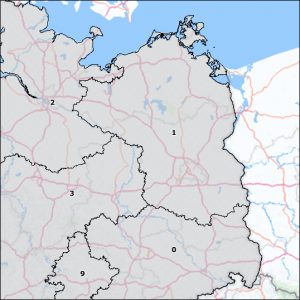 Postcodekaart Duitsland 5-cijferig | First Element Webshop