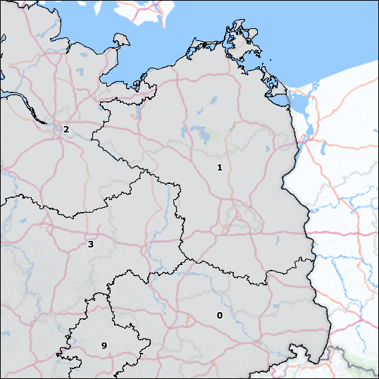 Postcodekaart Duitsland 5-cijferig | First Element Webshop