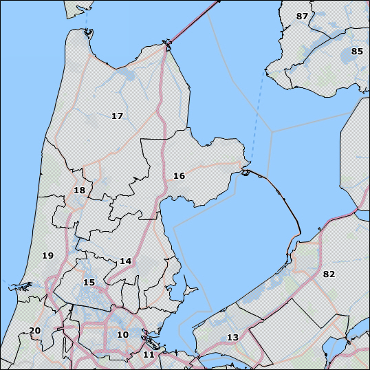 Postcode 4 kaart Nederland | Shape, MapInfo, KML | First Element