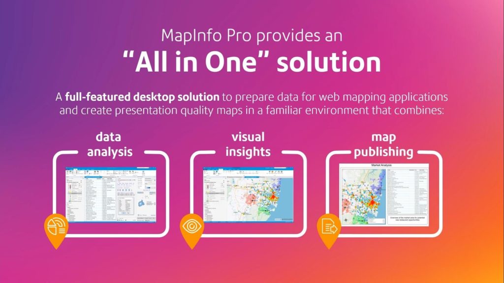 MapInfo Pro 2021 - 64-bit desktop GIS | First Element - Geo Added Value